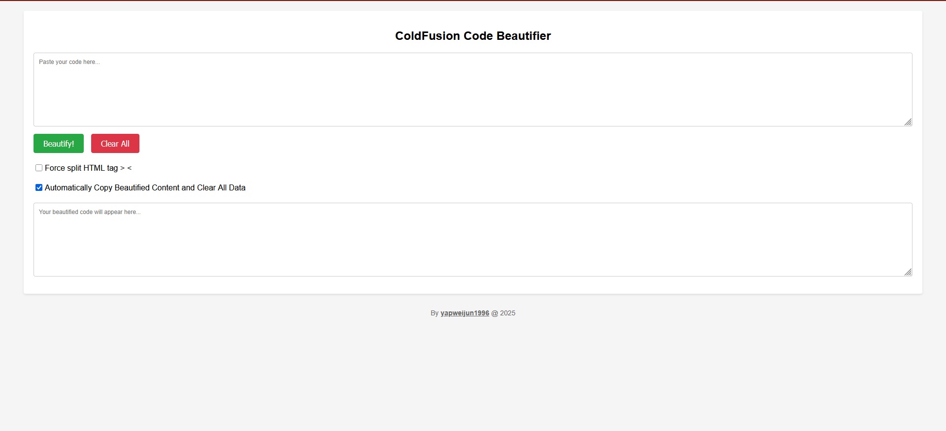 ColdFusion Code Beautifier - Beautify Your Code Online